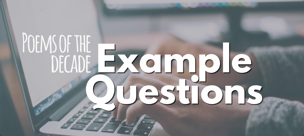 Poems of the Decade Example Questions and Revision - Interpreture
